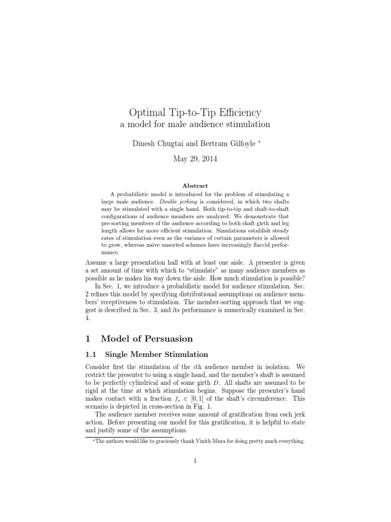 Optimal Tip-to-Tip Efficiency Model | PDF | Cross Section (Physics ...