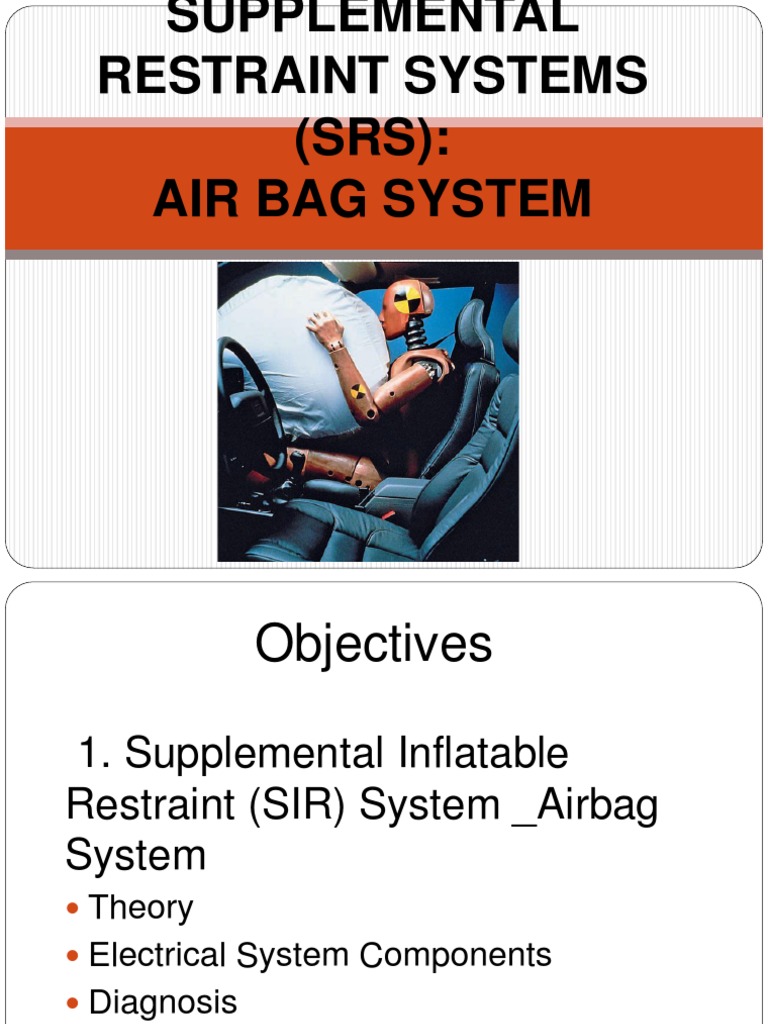 2 - Supplemental Restraint Systems - Air Bag | PDF | Airbag | Seat Belt