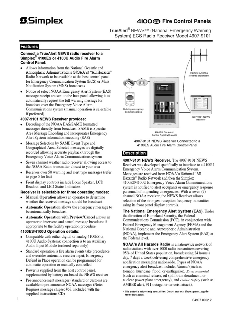 Simplex 4907-0002 | PDF | Radio | Electronic Engineering