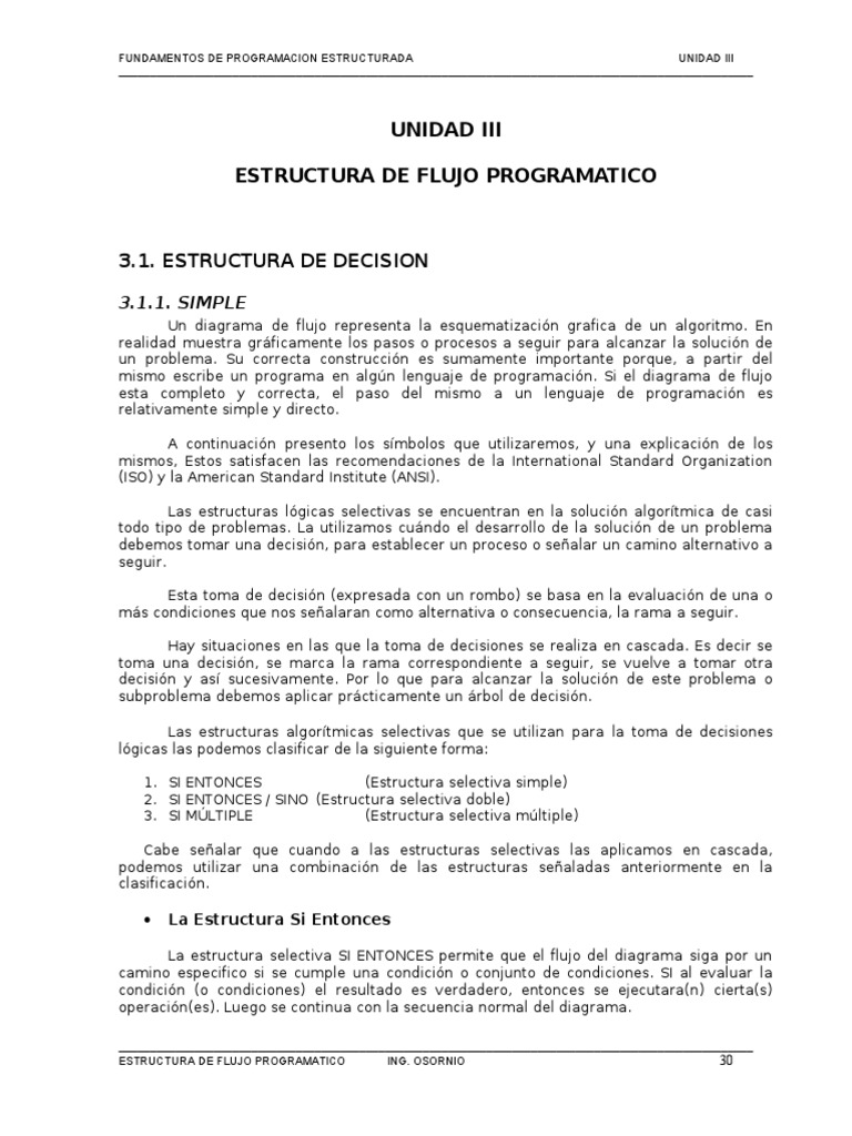 3 Estructura | PDF | Toma de decisiones | Lenguaje de programación