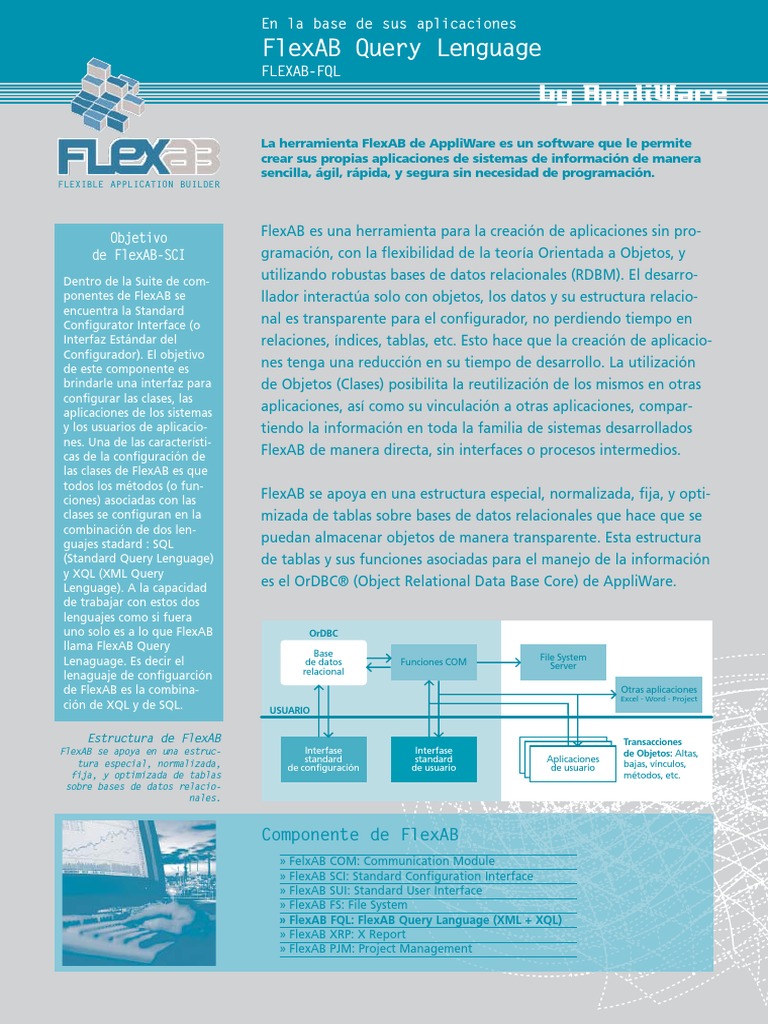 FlexAB FQL | PDF | SQL | Bases de datos