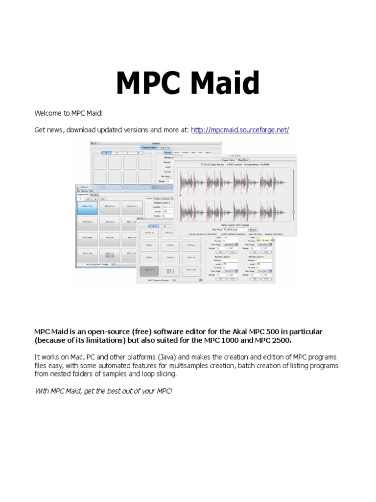MPC Maid User Manual | PDF | Software | System Software