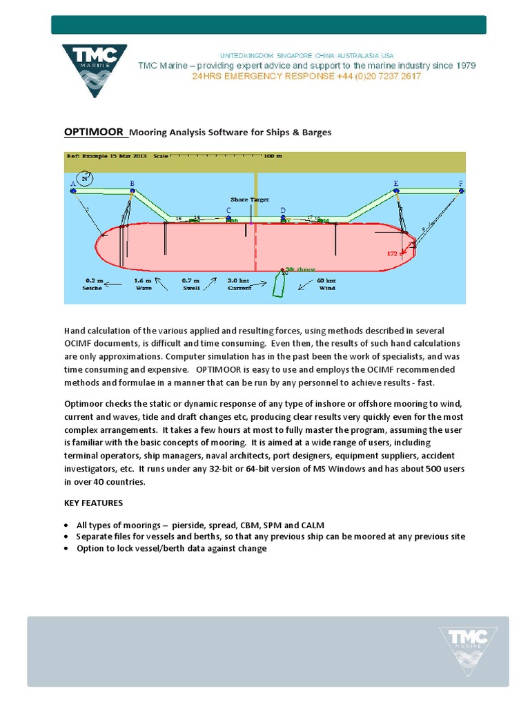 TMC Optimoor Software | PDF | Ships | Tide