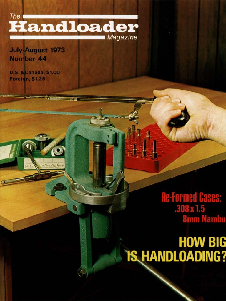 Handloader 1973 | PDF | Bullet | Cartridge (Firearms)