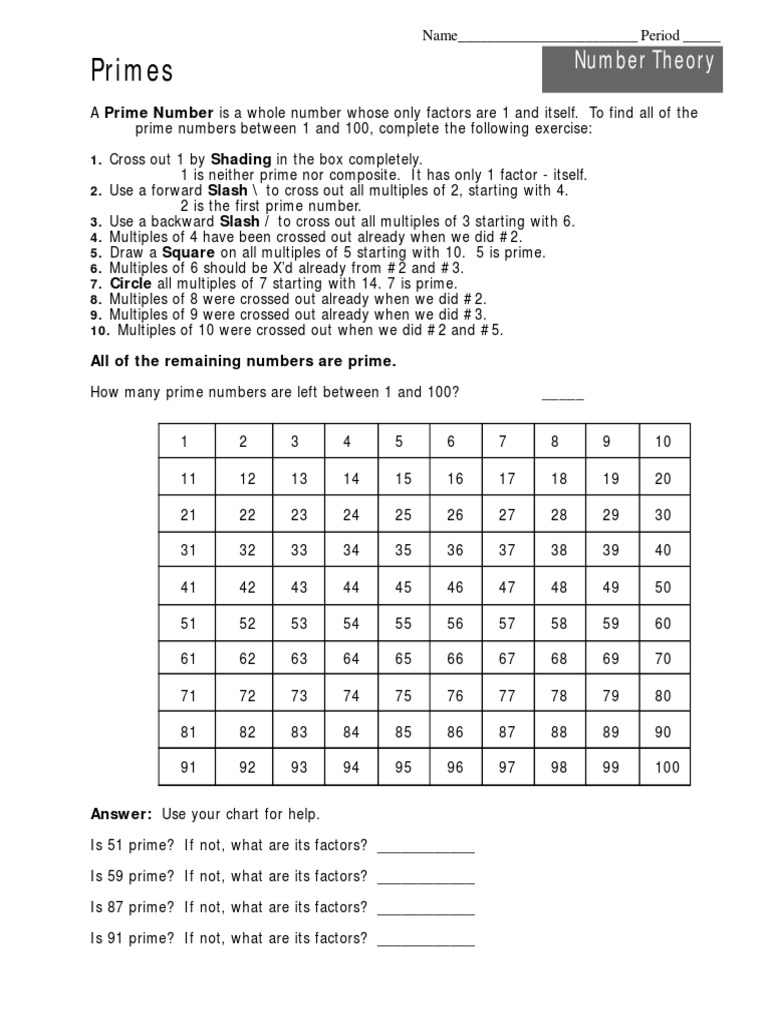 Number Theory | PDF | Prime Number | Fraction (Mathematics)