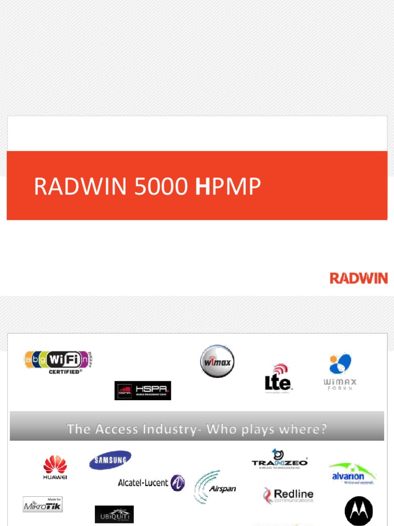 An Overview of RADWIN's 5000 HPMP High-Capacity Point-to-Multipoint ...