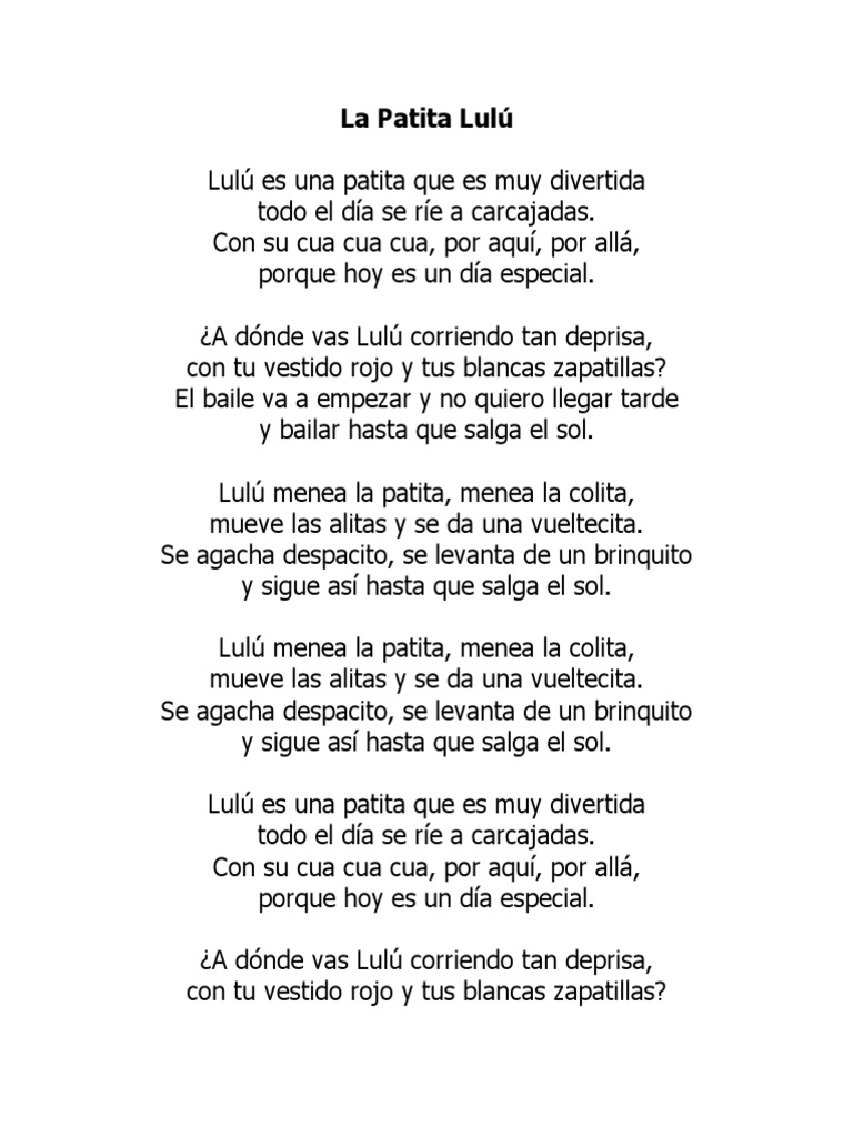 La Patita Lulú | PDF