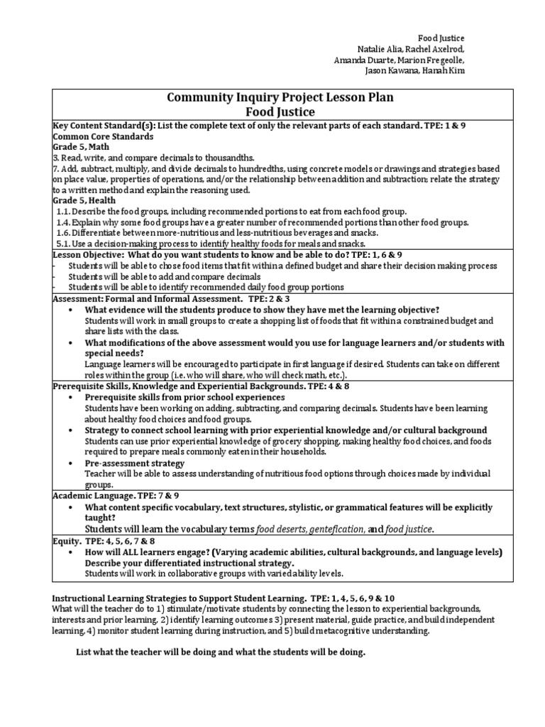 Cip Lesson Plan Template | PDF | Differentiated Instruction | Learning