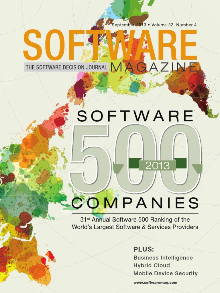 Software: 31 Annual Software 500 Ranking of The World's Largest ...
