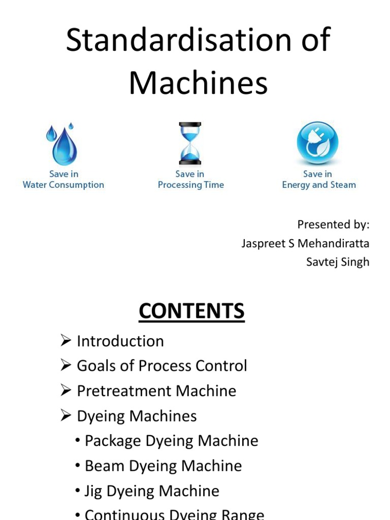Standardisation of Machine | PDF | Textiles | Pump