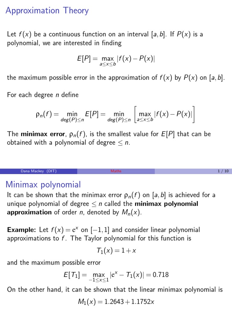 Approximation Interpolation Trigonometric Functions