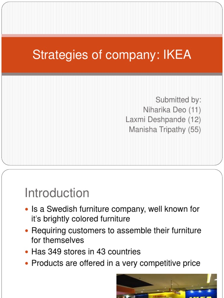 Strategy Ikea | Strategic Management | Supply Chain