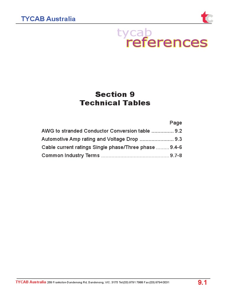 09 Technical Tables | PDF | Coaxial Cable | Force