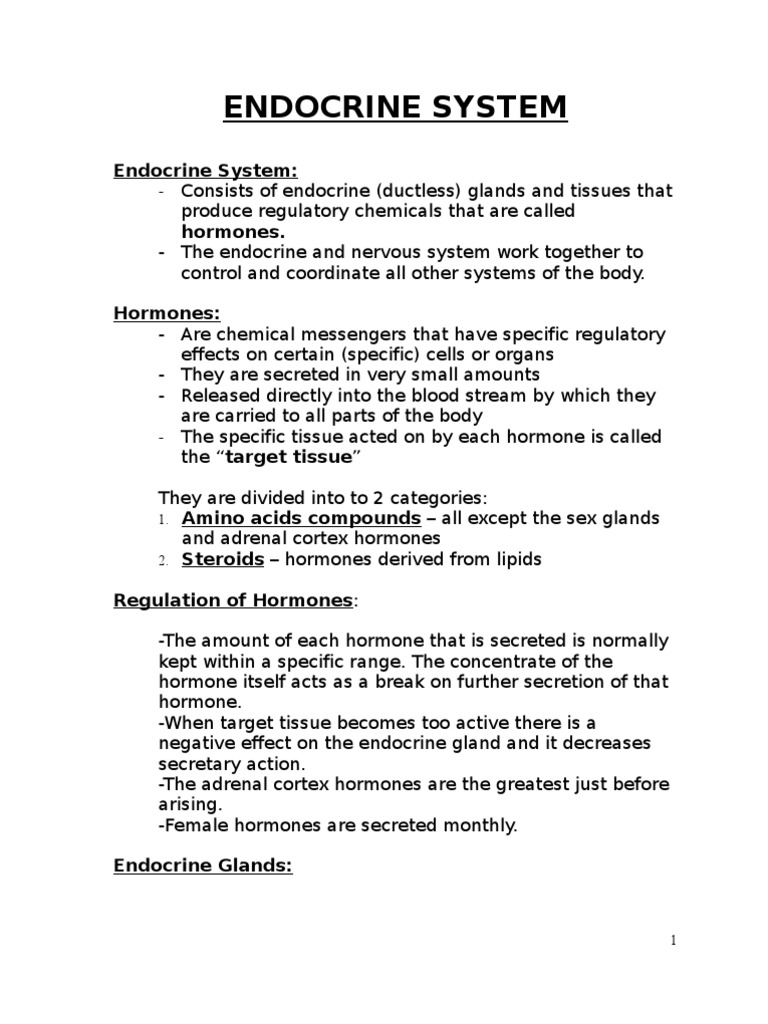 Endocrine System | PDF | Endocrine System | Adrenal Gland