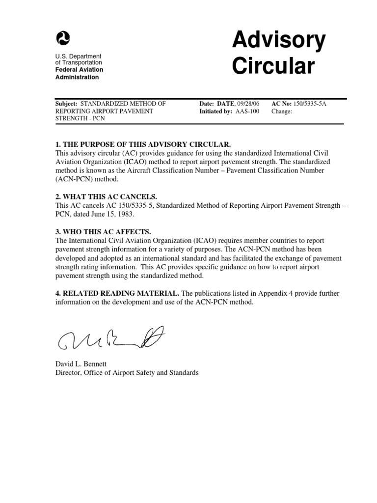 Acn Pcn Pdf Aerospace Transport
