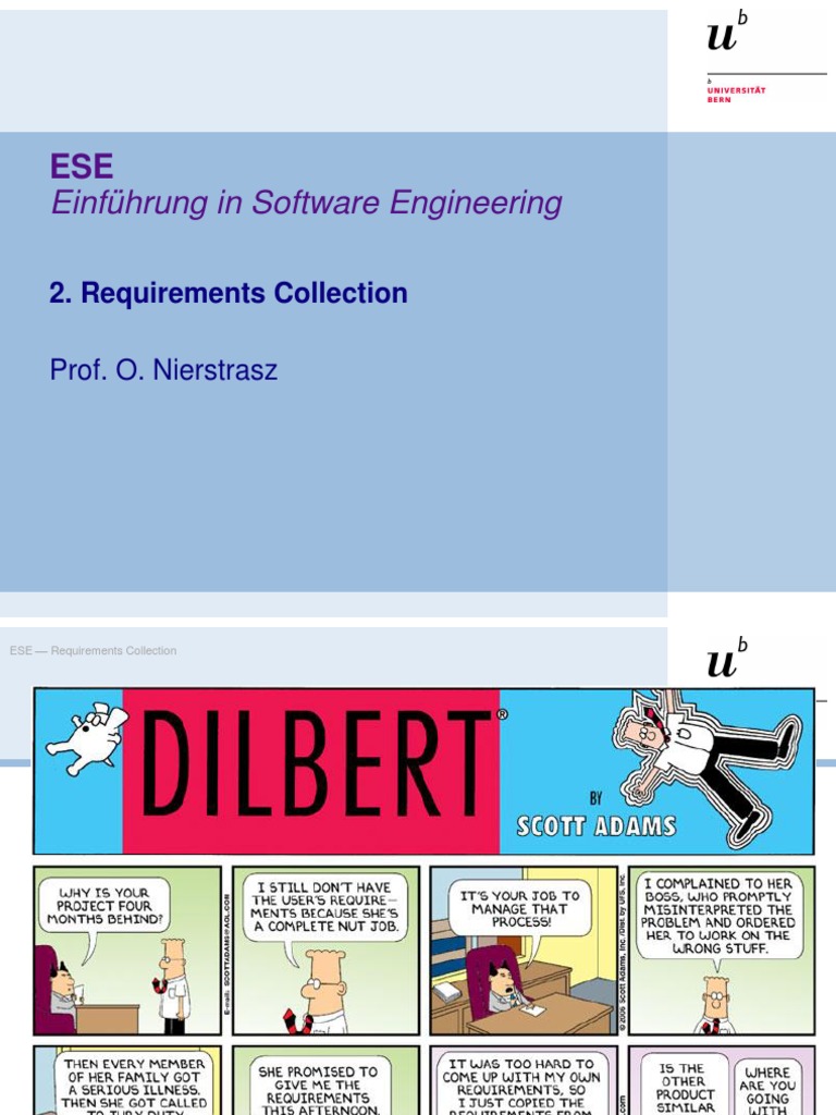 Einführung in Software Engineering: 2. Requirements Collection | PDF | Software Prototyping ...