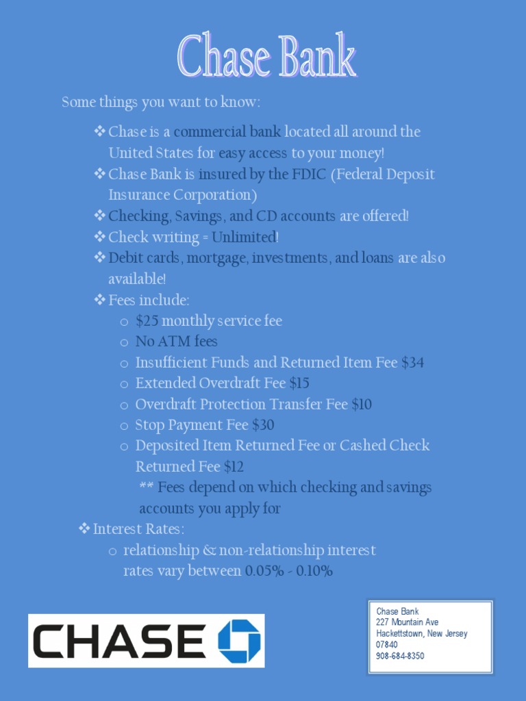 Chase Bank Flyer | PDF