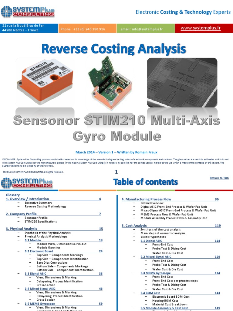 S+C RS152 Sensonor STIM210 Gyro Module Sample | PDF | Gyroscope ...
