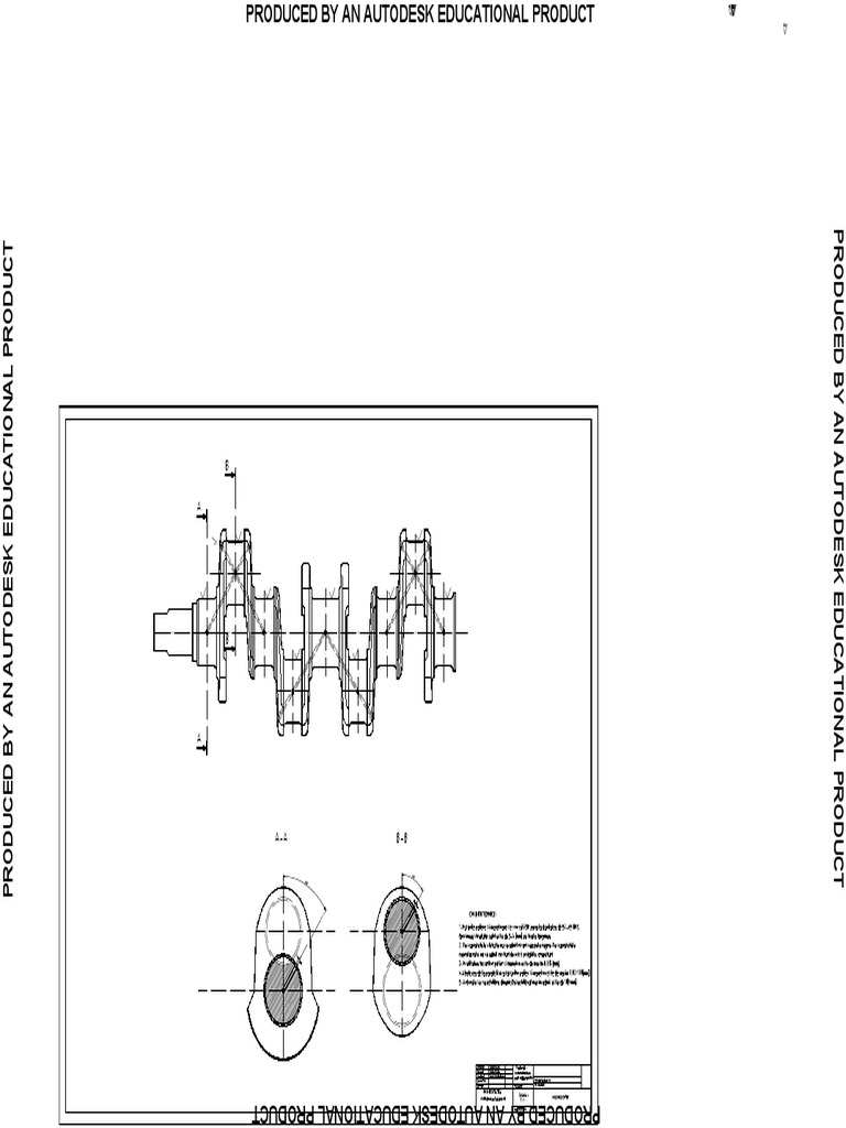 Desen in Autocad - Arbore Cotit-Model | PDF