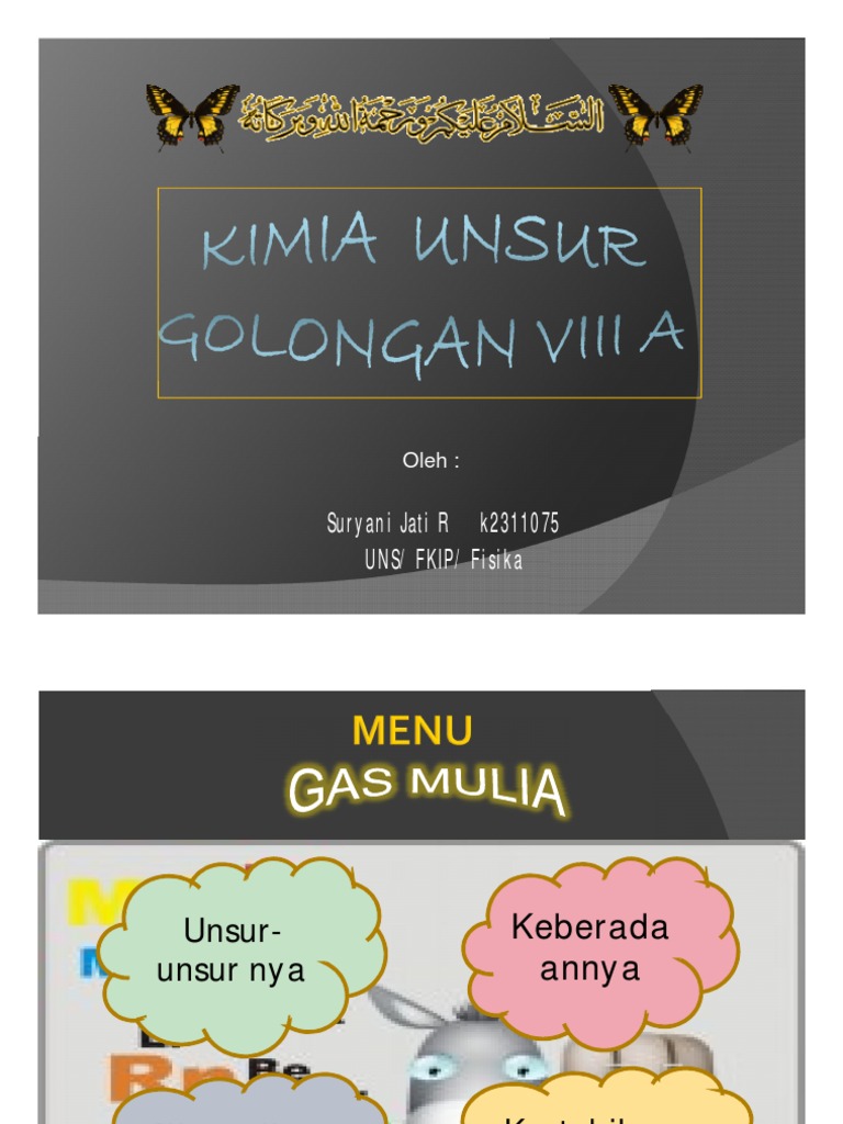 Kimia Unsur Golongan 8A PDF | PDF