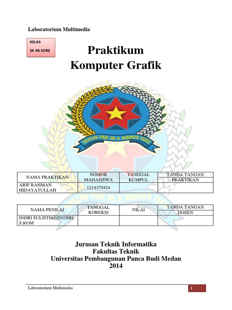 Laporan Praktikum Komputer Grafik Dengan OpenGL | PDF | Komputer