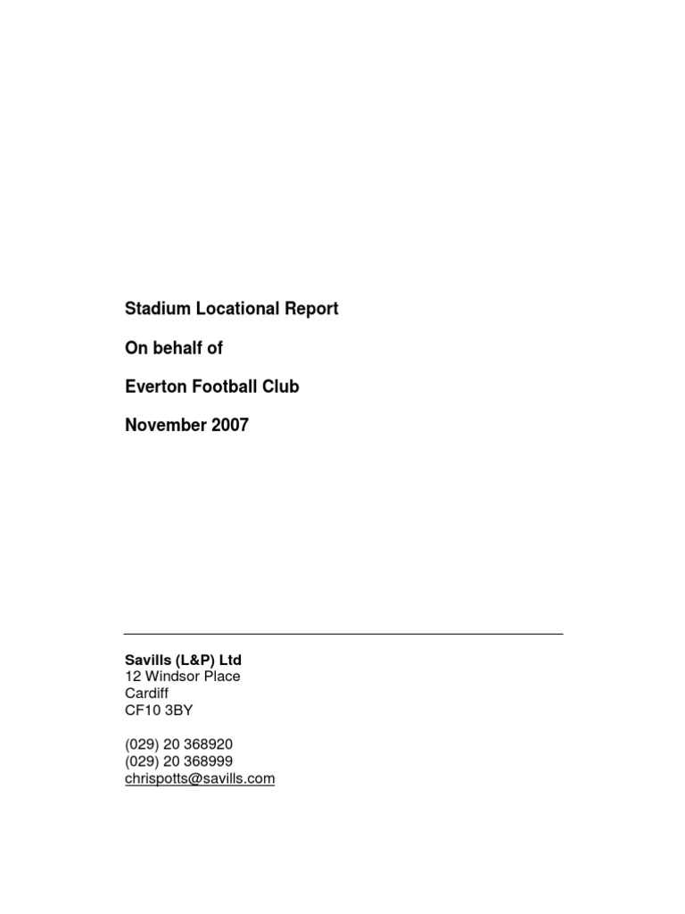 Stadium Locational Assessment Report | PDF | Stadium | Sports