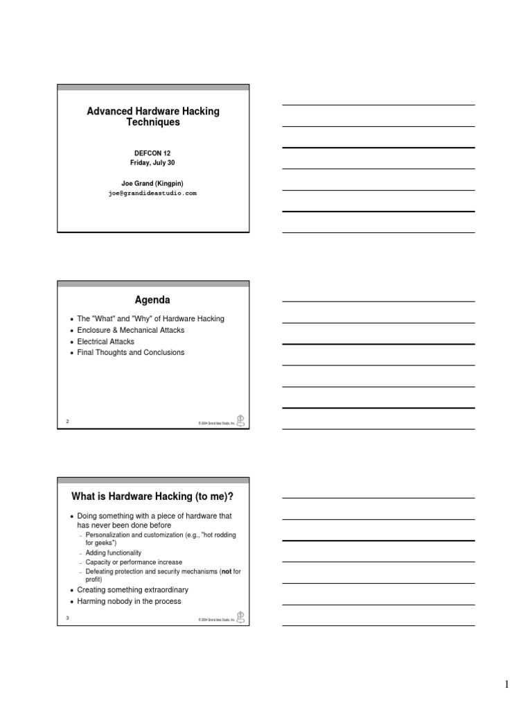 (Ebook - PDF - Hack) Advanced Hardware Hacking | PDF | Integrated ...