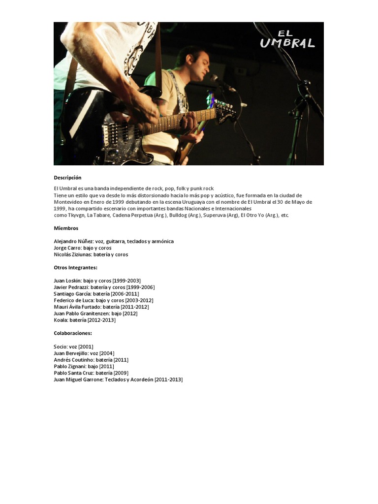 El Umbral - Biografía PDF | PDF | Entretenimiento (general) | Science