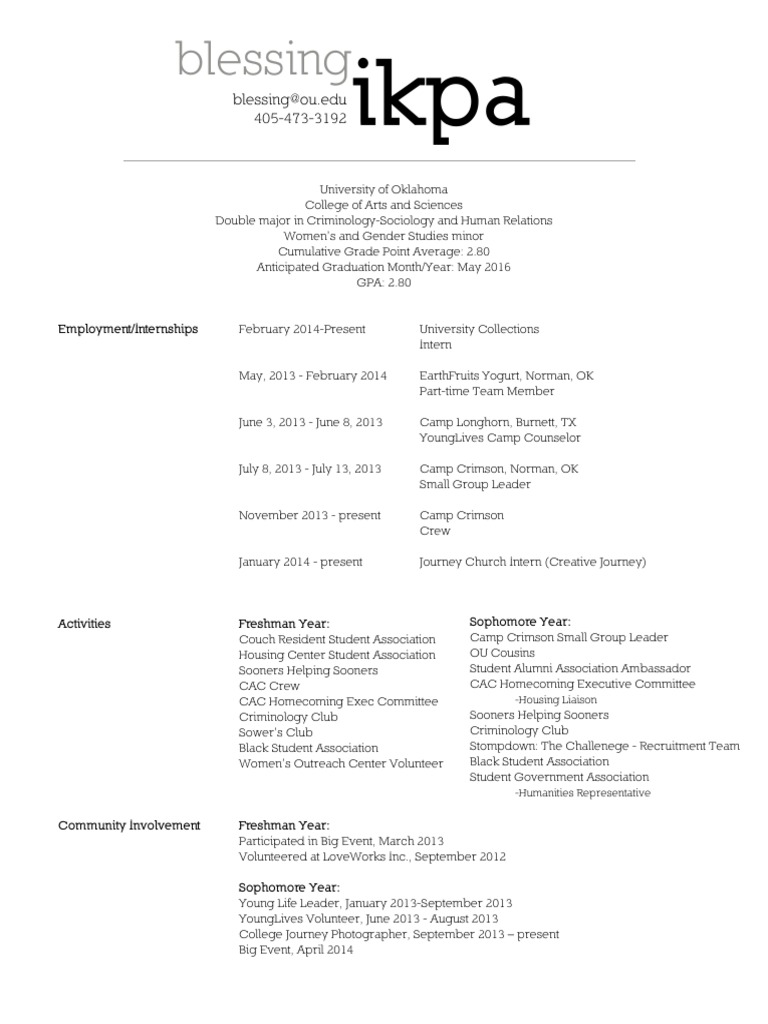 Blessing Ikpa Resume | PDF