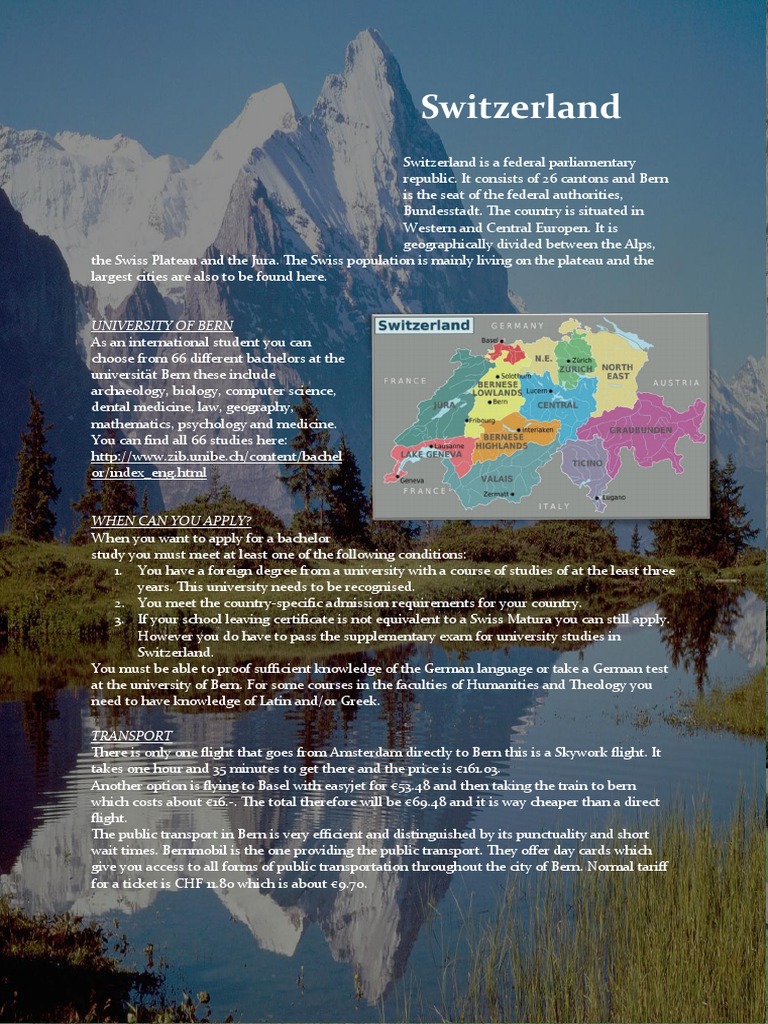 Switzerland Iris Van Der Loo | PDF | Switzerland | Academia
