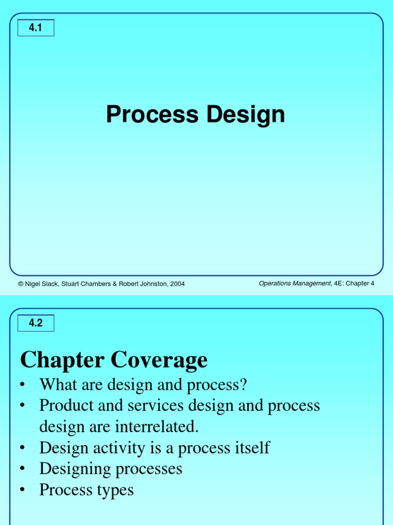2 Process Design | PDF | Operations Management | Industries