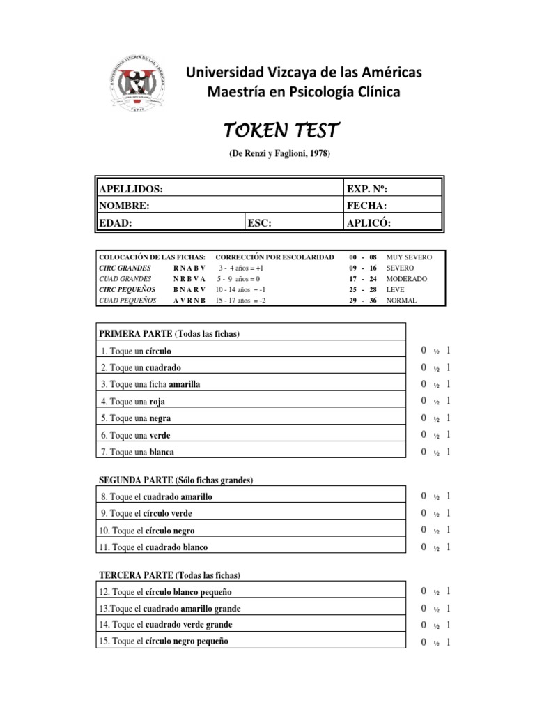 Token Test - Protocolo | PDF