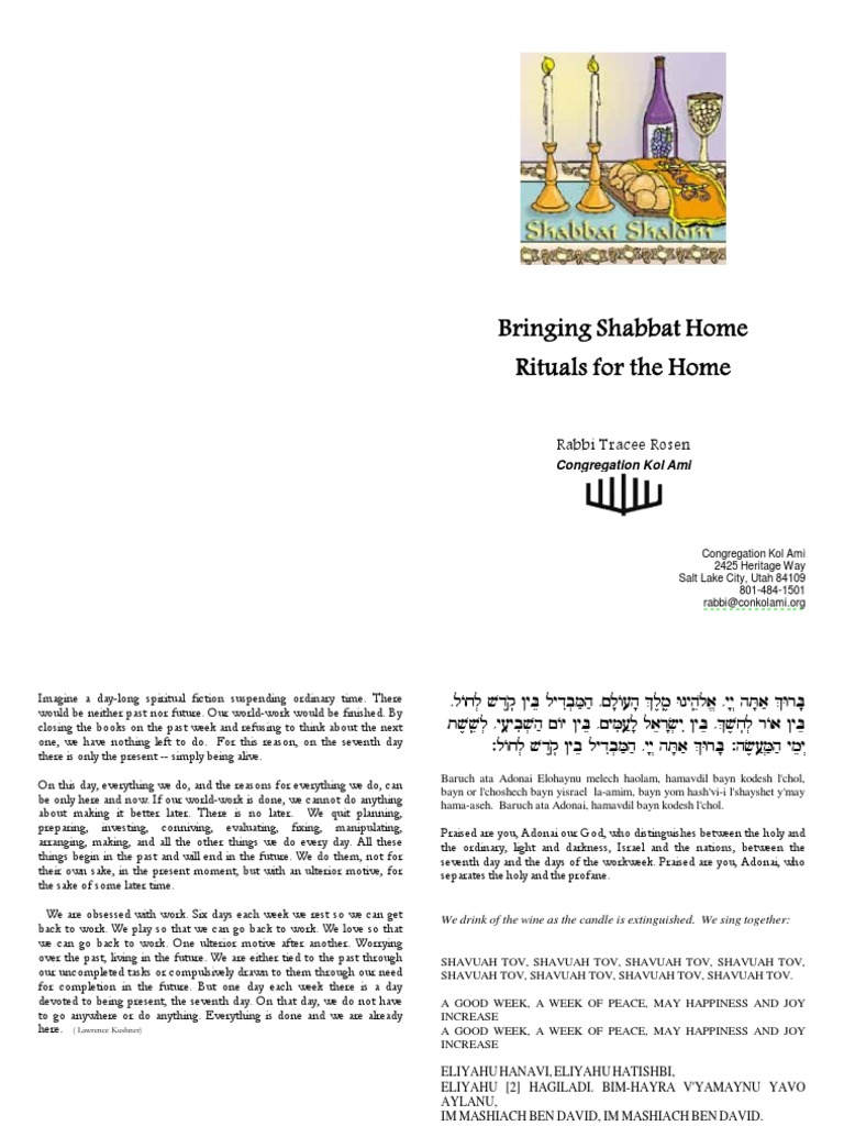 Libro de Shabat | PDF | Jewish Holy Days | Hebrew Words And Phrases