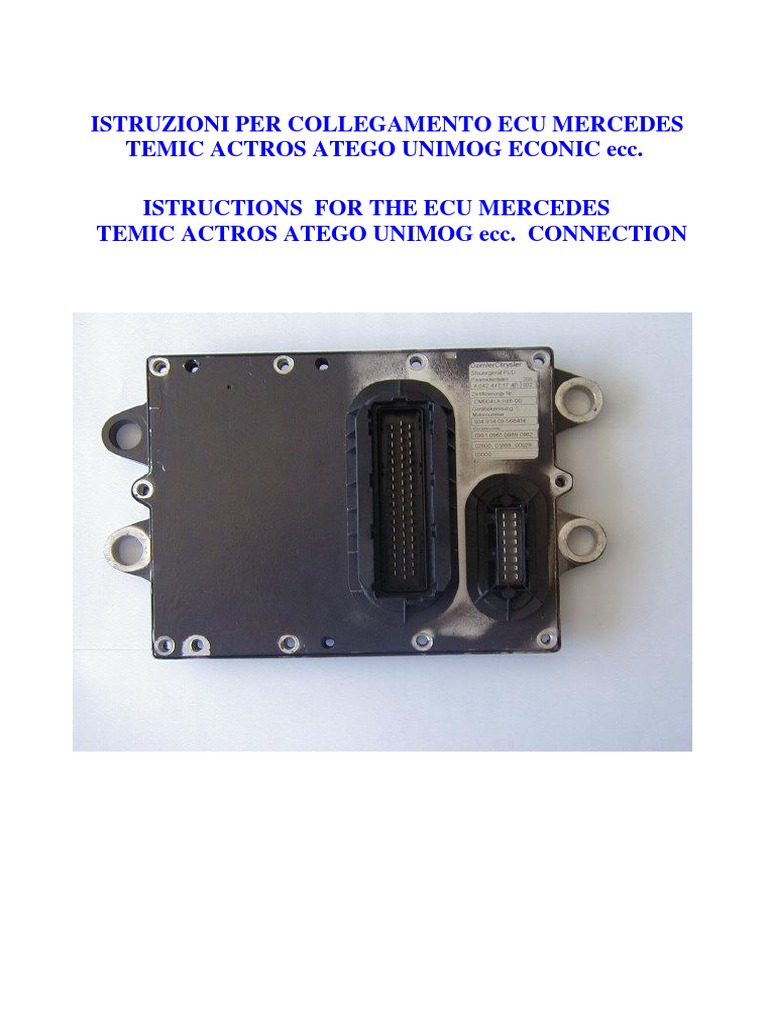 Temic Istruction Connector | PDF | Electrical Engineering | Economy ...