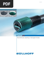 Helicoil Tapping Chart: H Is Equal To Insert Nominal Length +1 Pitch | PDF