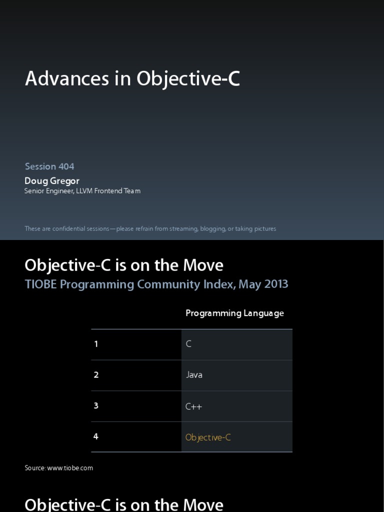 Objective C Advanced | PDF | Xcode | Objective C