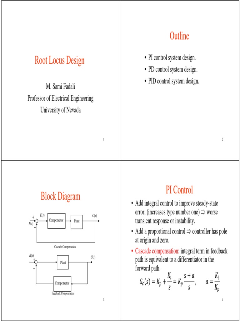 Root Locus Design | PDF | Control Theory | Emergence
