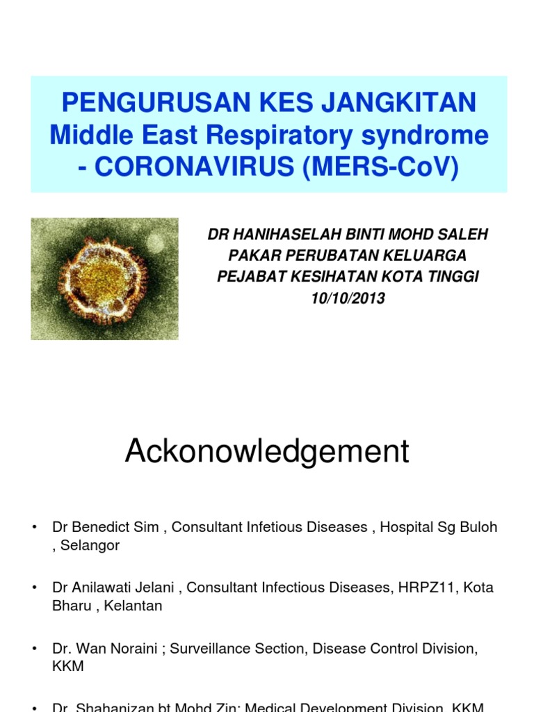 MERS CoV Management Guide | PDF | Infection Control | Personal Protective Equipment