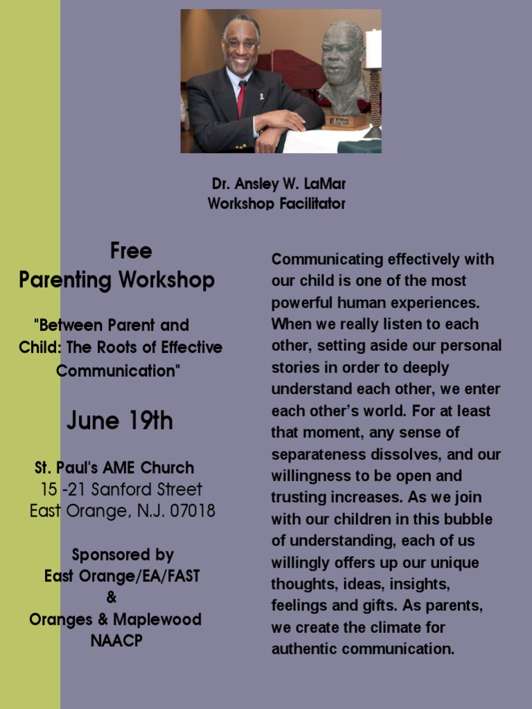 Parent Workshop Flyer | PDF