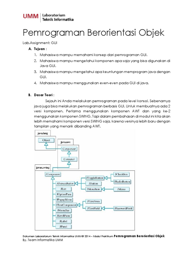 Modul 7 PBO (GUI) | PDF