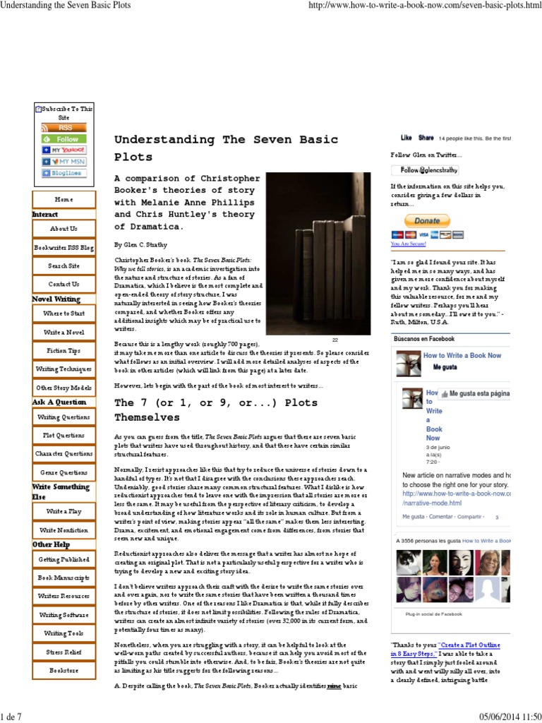 Strathy, Glen C. - Understanding The Seven Basic Plots | PDF | Plot (Narrative) | Hero