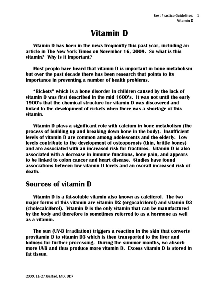 Sources of Vitamin D | PDF | Vitamin D | Vitamin