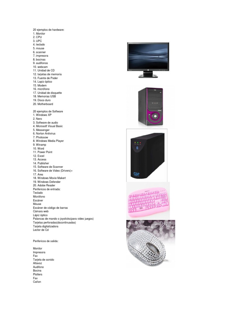 20 Ejemplos de Hardware | PDF