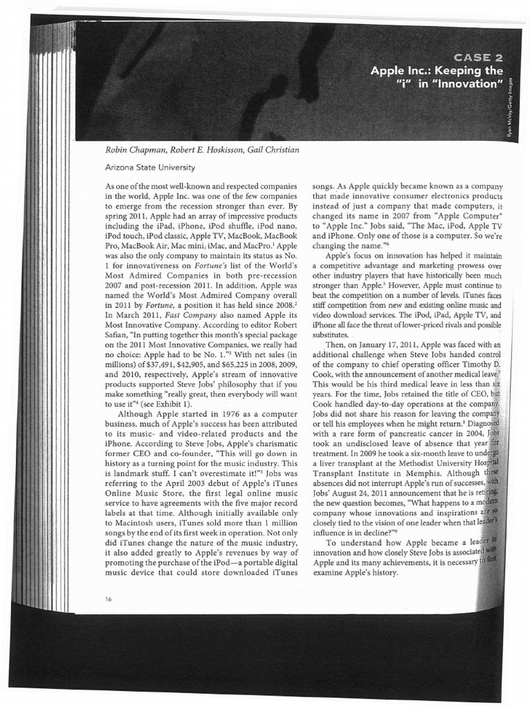 Apple Inc.: Kepping The "I" in "Innovation" | PDF | Apple Inc. | I Pod