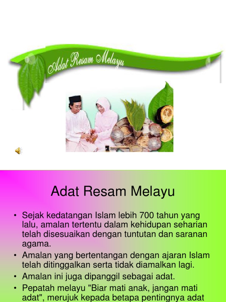 Adat Resam Melayu | PDF