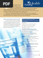 Hydration Handout | PDF | Dehydration | Water