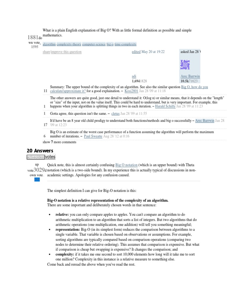 Big o | PDF | Time Complexity | Computational Complexity Theory