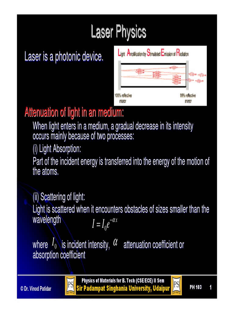 Lasers | PDF | Holography | Laser