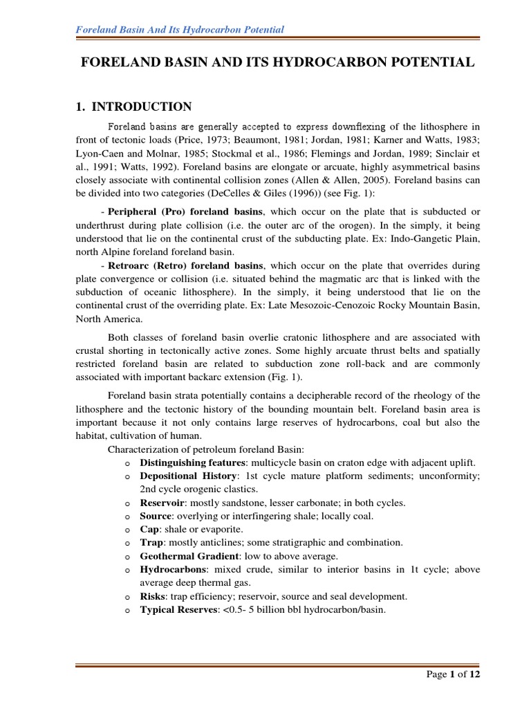 Assignment Basin Analysis | PDF | Sedimentary Basin | Structural Geology