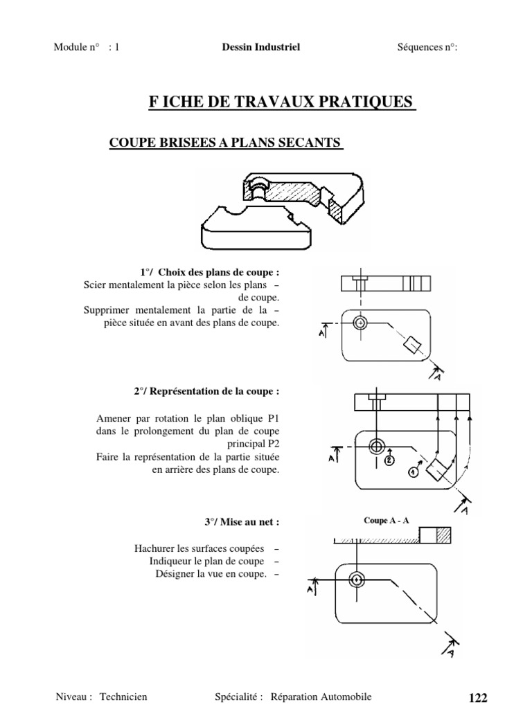 Coupes Leç&exos 2 | PDF | Dessin technique | Communication architecturale